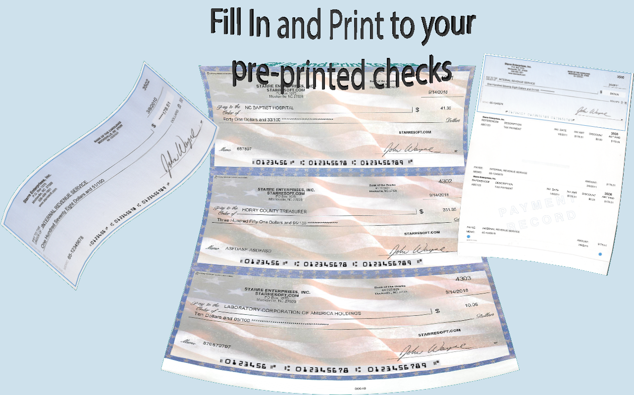 Star Check Writer Software Easily Fill Out Your Checks And Print To Star Check Writer Software Easily Fill Out Your Checks And Print To